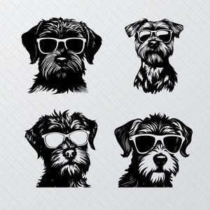 Schnoodle Dog Svg, Schnoodle Silhouette Svg, Dogs Clipart, Schnoodle ...