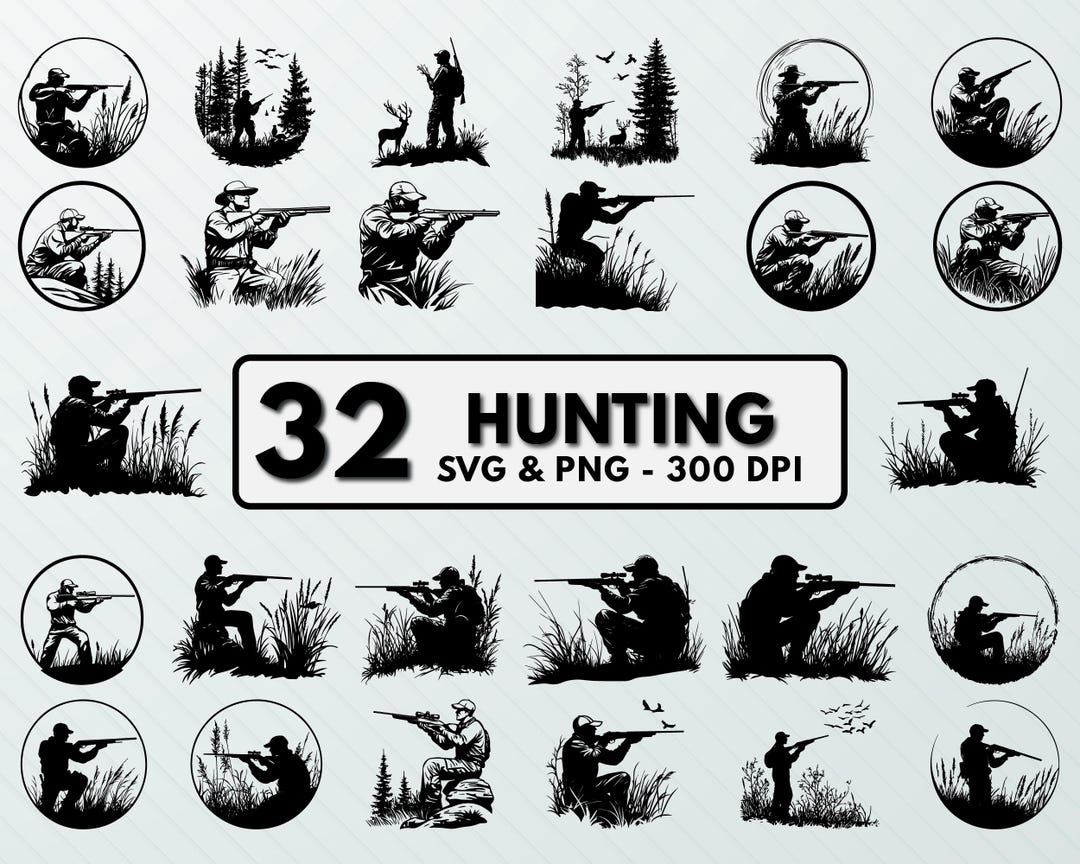 Hunting Svg Png, Hunting Clipart, Hunting Silhouette, Hunting Decal ...
