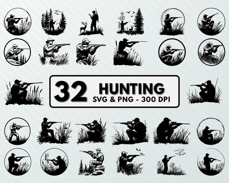 Hunting Svg Png, Hunting Clipart, Hunting Silhouette, Hunting Decal ...