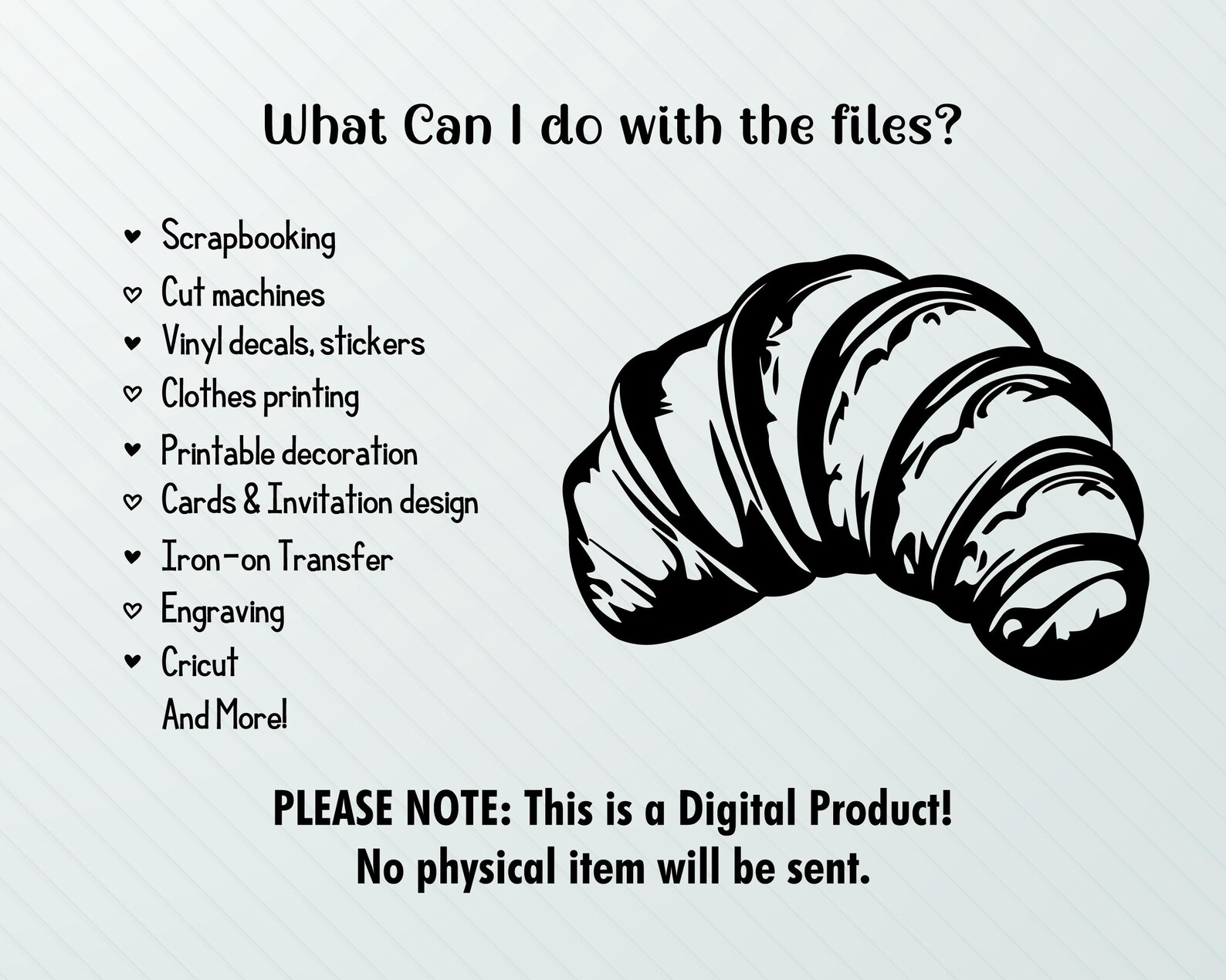 Croissant Svg Png, Croissant Clipart, Croissant Silhouette, Croissant ...