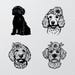 Whoodle Hund SVG, Whoodle Silhouette geschnitten Datei für Cricut ...