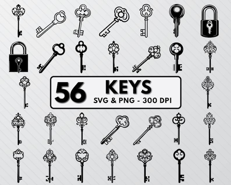 Key Silhouette Svg Cut File, Keys Svg, House Keys Clipart, Car Keys Png ...