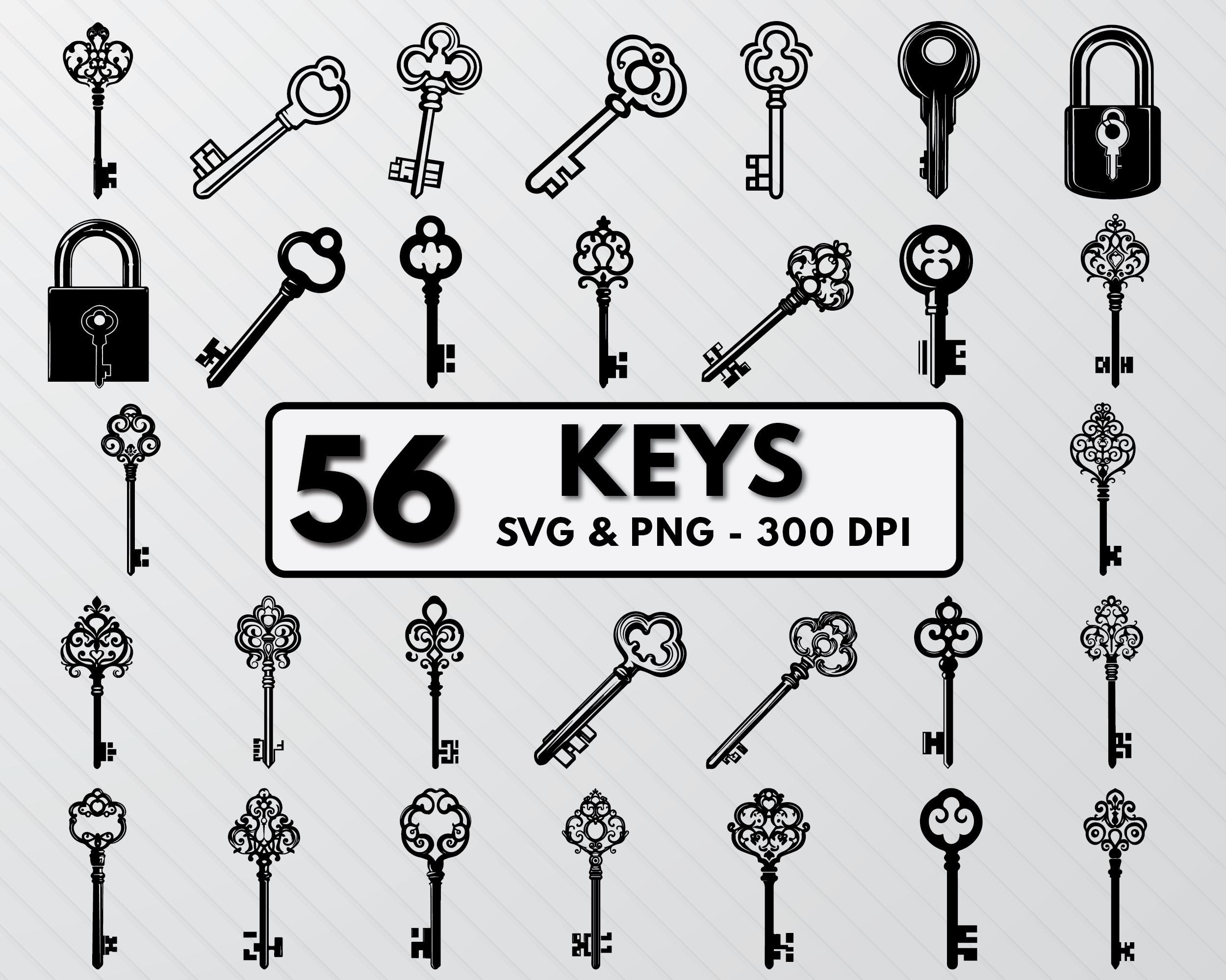Key Silhouette Svg Cut File, Keys Svg, House Keys Clipart, Car Keys Png ...