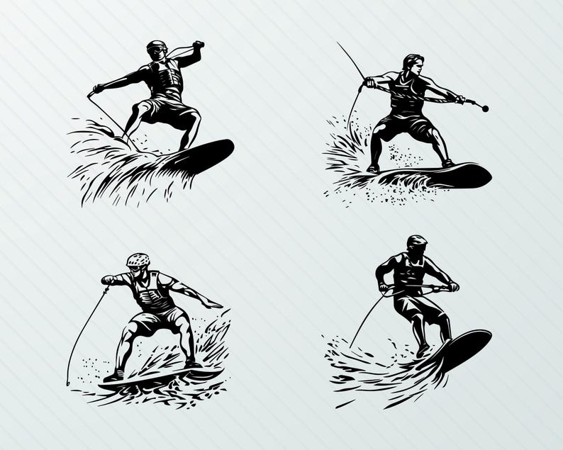 Wakeboard SVG, Wakeboard PNG, Wakeboard Silhouette, Wakeboard Clipart ...