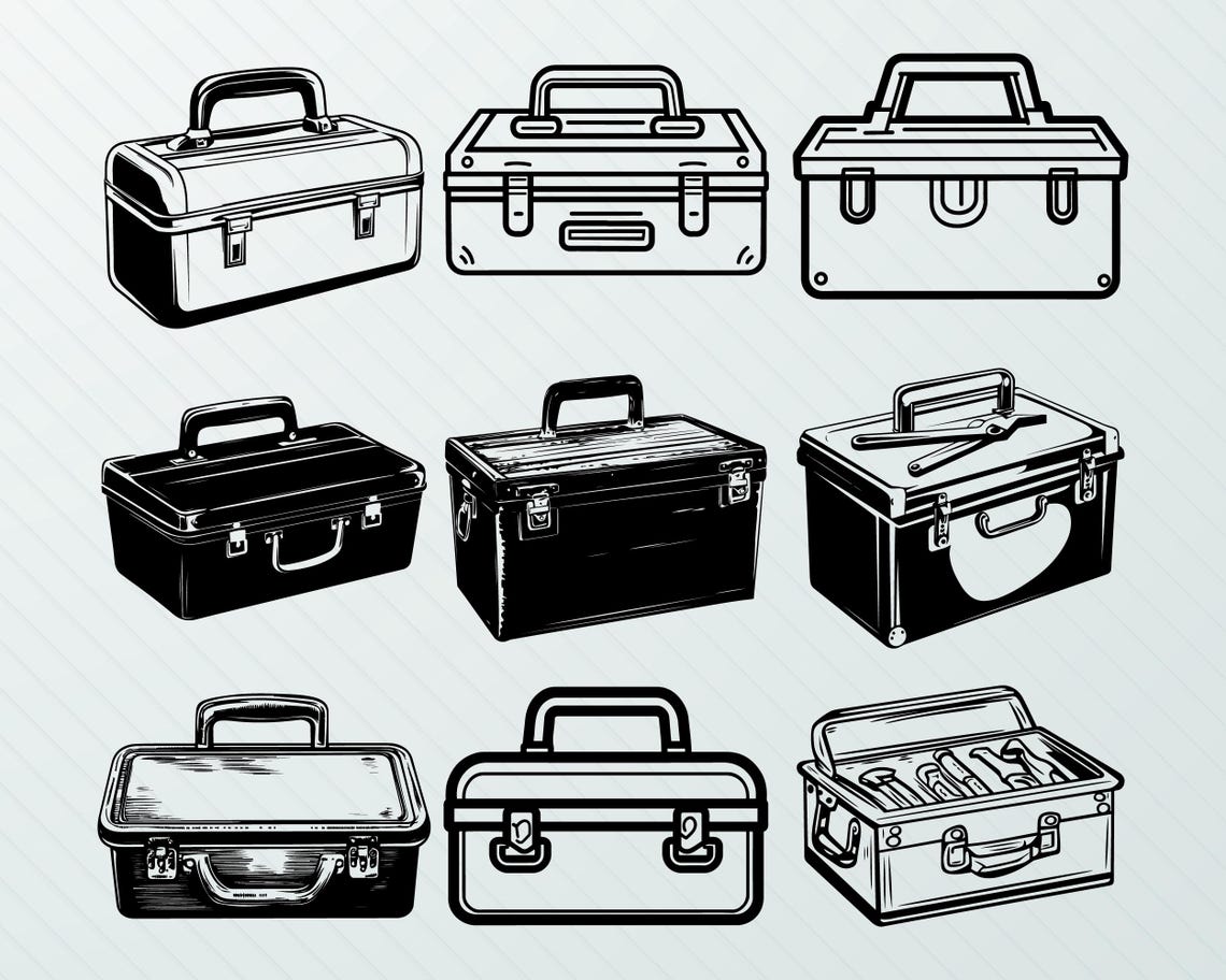 Toolbox SVG PNG Clipart: Toolbox Vector Cut Files (digital Download) - Etsy