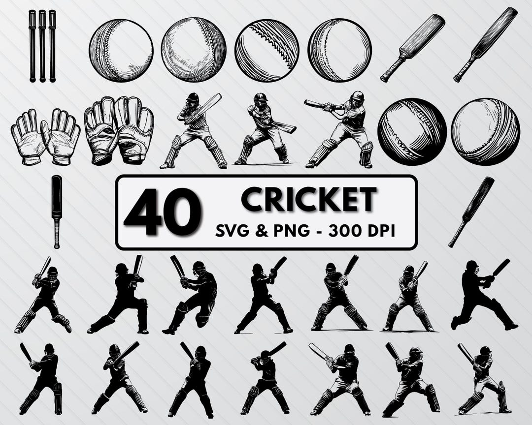 Cricket Svg Bundle, Cricket Silhouette Png Files, Cricket Clipart ...