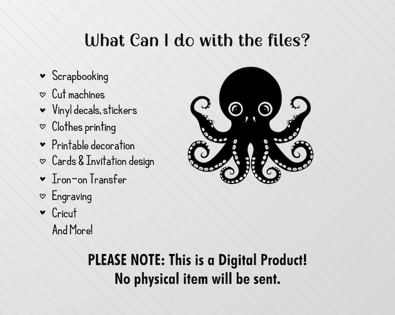 Octopus Silhouette SVG Bundle: Sea Creature Clipart (PNG, Vector) - Etsy
