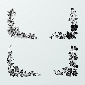 Corner Frame Svg Png, Corner Frame Clipart, Corner Frame Silhouette ...
