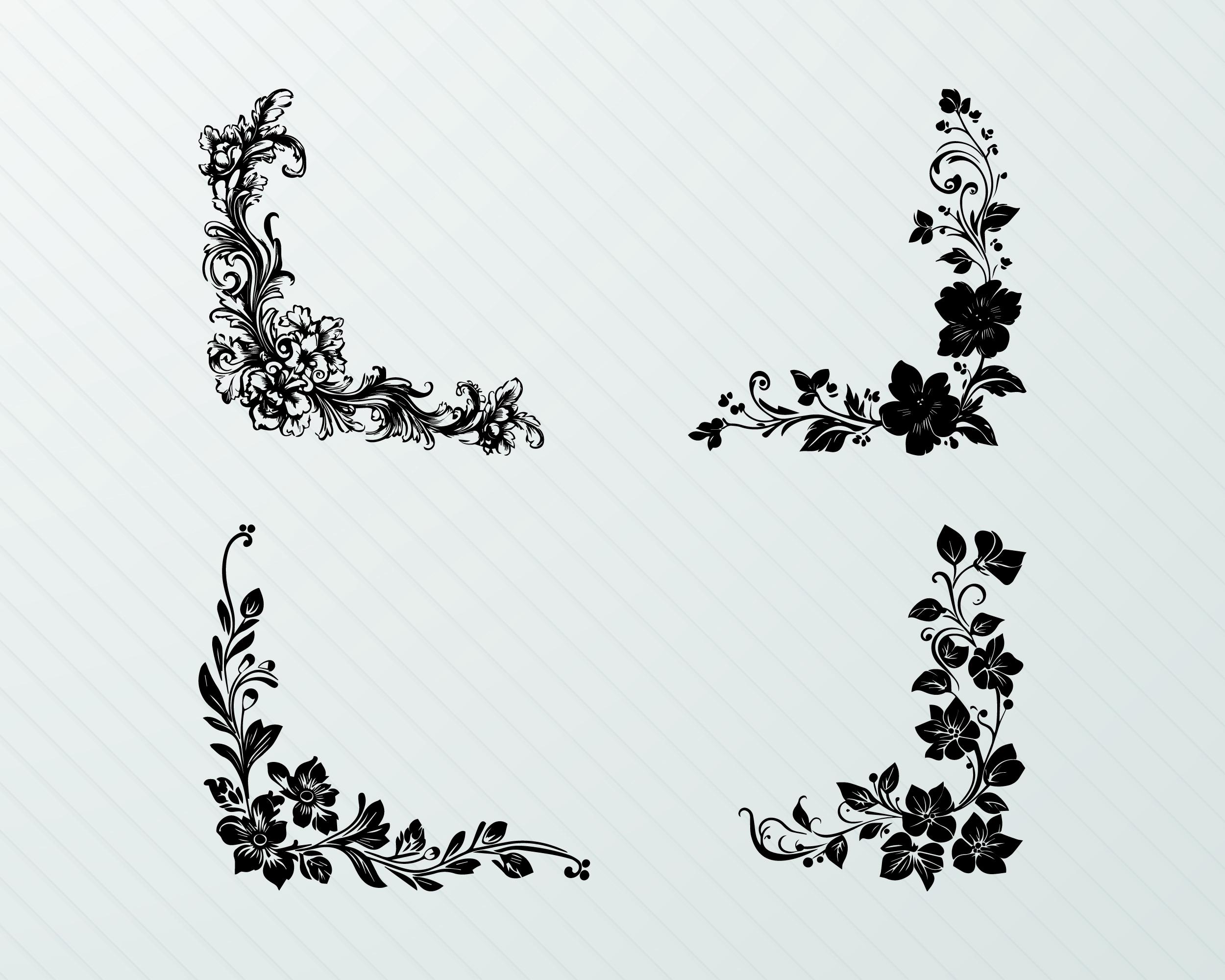 Corner Frame Svg Png, Corner Frame Clipart, Corner Frame Silhouette ...