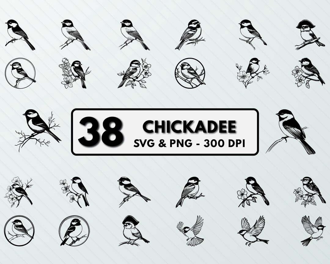 Chickadee Svg Png, Chickadee Clipart, Chickadee Silhouette, Vector ...
