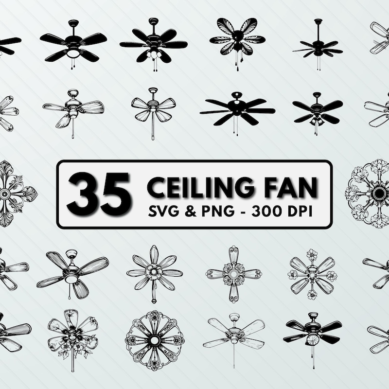 Ceiling Fan Decal - Etsy