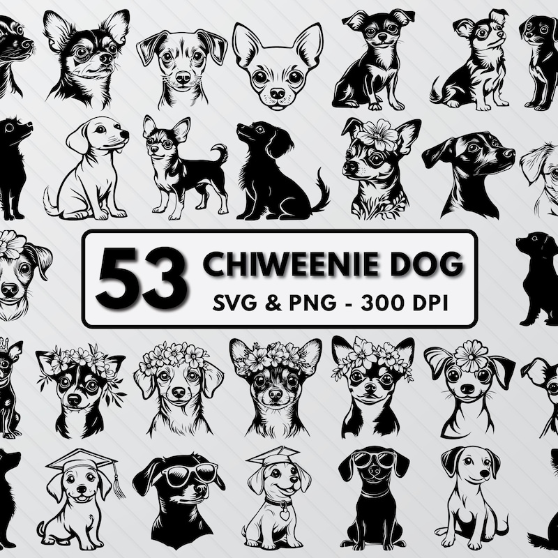 Chiweenie Decal - Etsy