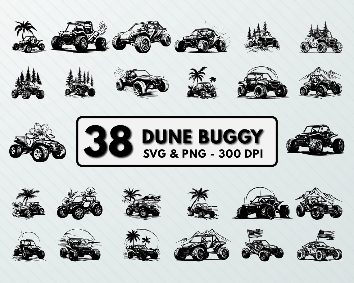 Dune Buggy SVG PNG Clipart: Vector Cut Files (digital Download) - Etsy