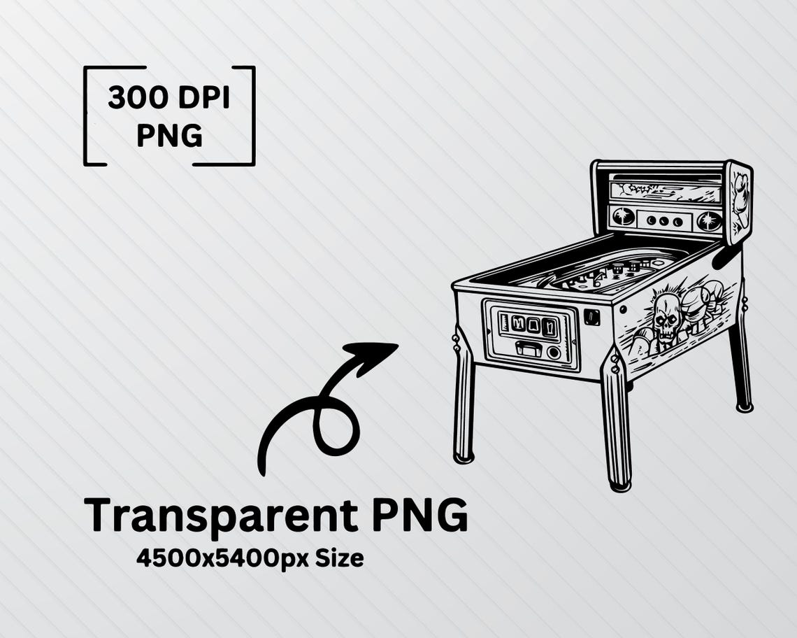 Pinball Machine Svg Bundle, Pinball Machine Silhouette, Pinball Machine ...