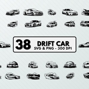 Drift Car Svg Png, Drift Car Clipart, Drift Car Silhouette, Drift Car ...
