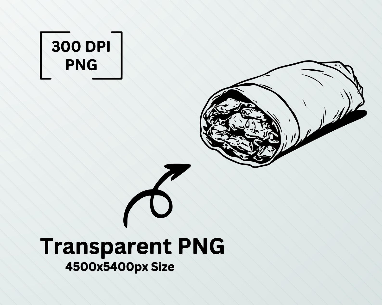 Burrito Svg Png Bundle, Burrito Clipart, Burrito Silhouette, Burrito ...