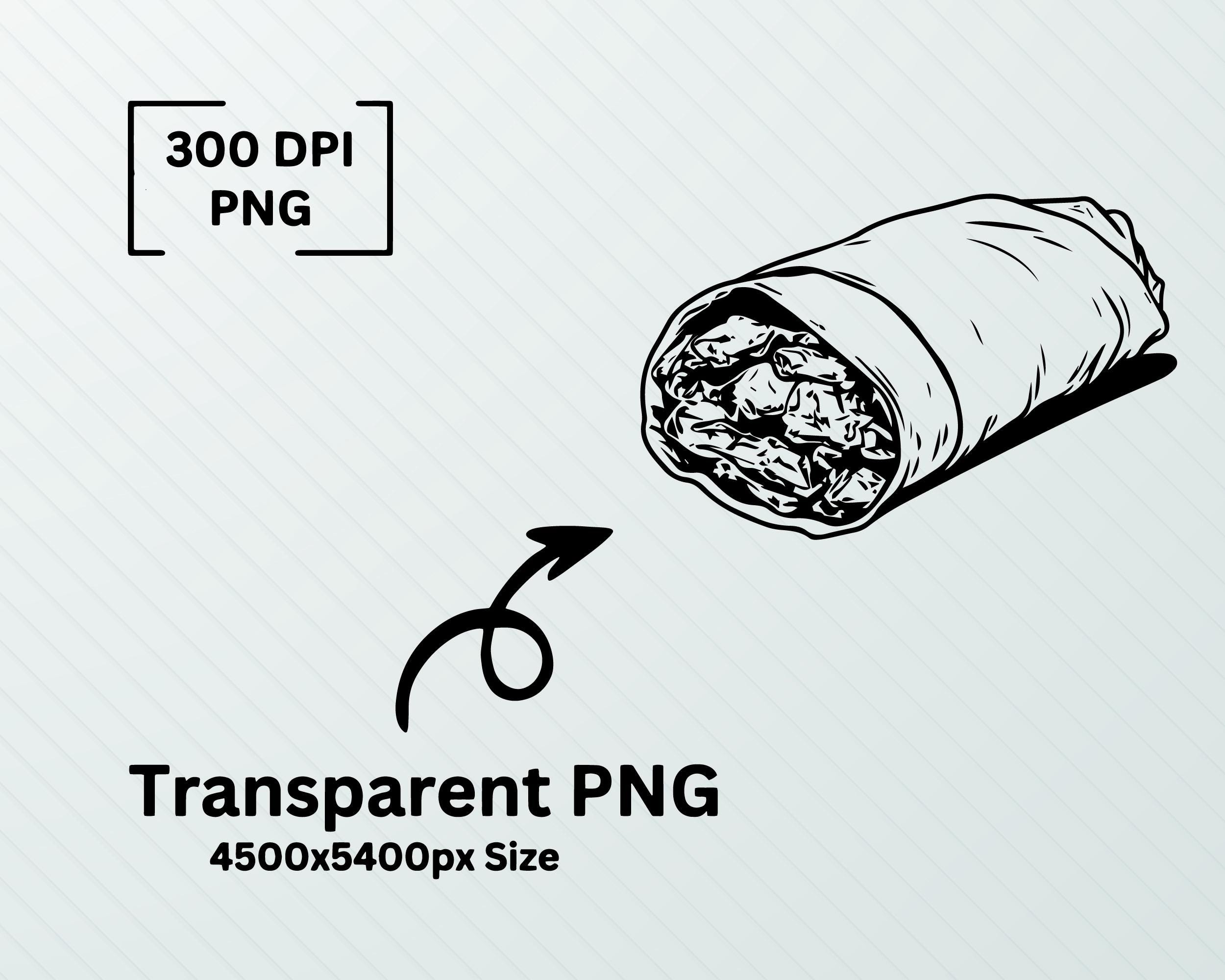 Burrito Svg Png Bundle, Burrito Clipart, Burrito Silhouette, Burrito ...