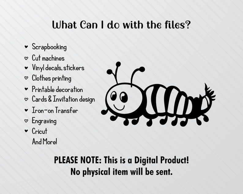 Caterpillar Svg Bundle, Caterpillar Silhouette, Spring Caterpillar ...