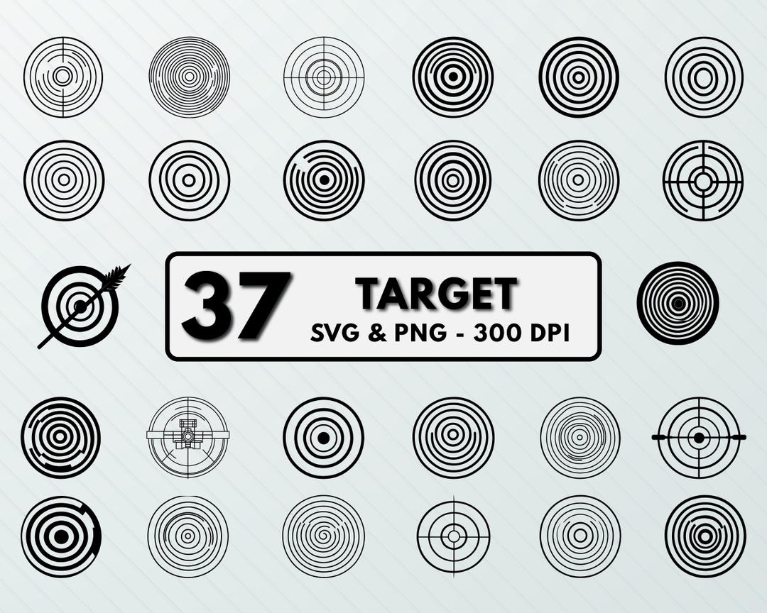 Target Svg Png, Target Clipart, Target Silhouette, Target Vector ...