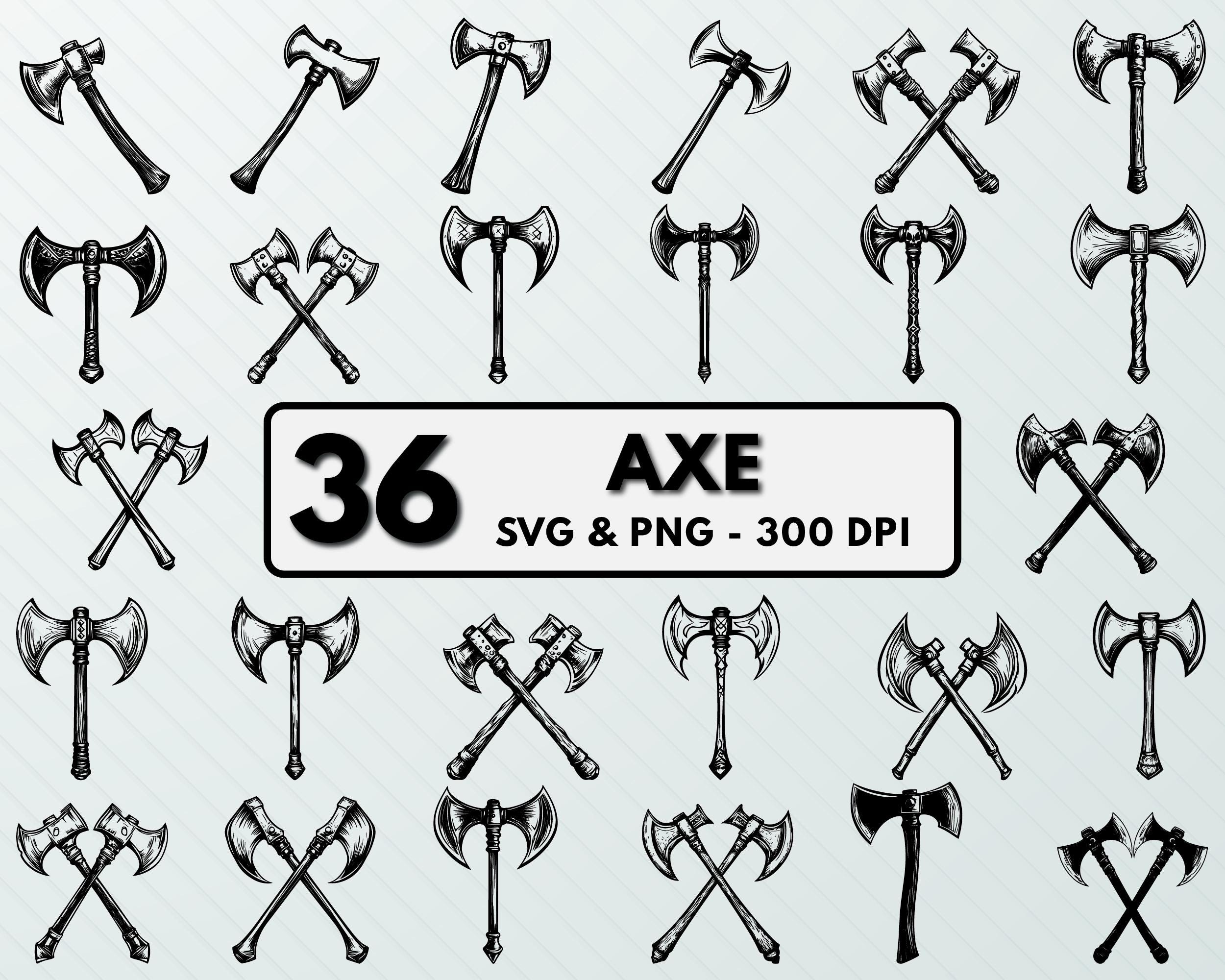 Battle Axe, Battle Axe Svg, Axe Svg, Axe Silhouettes Svg, Axe Circuit ...