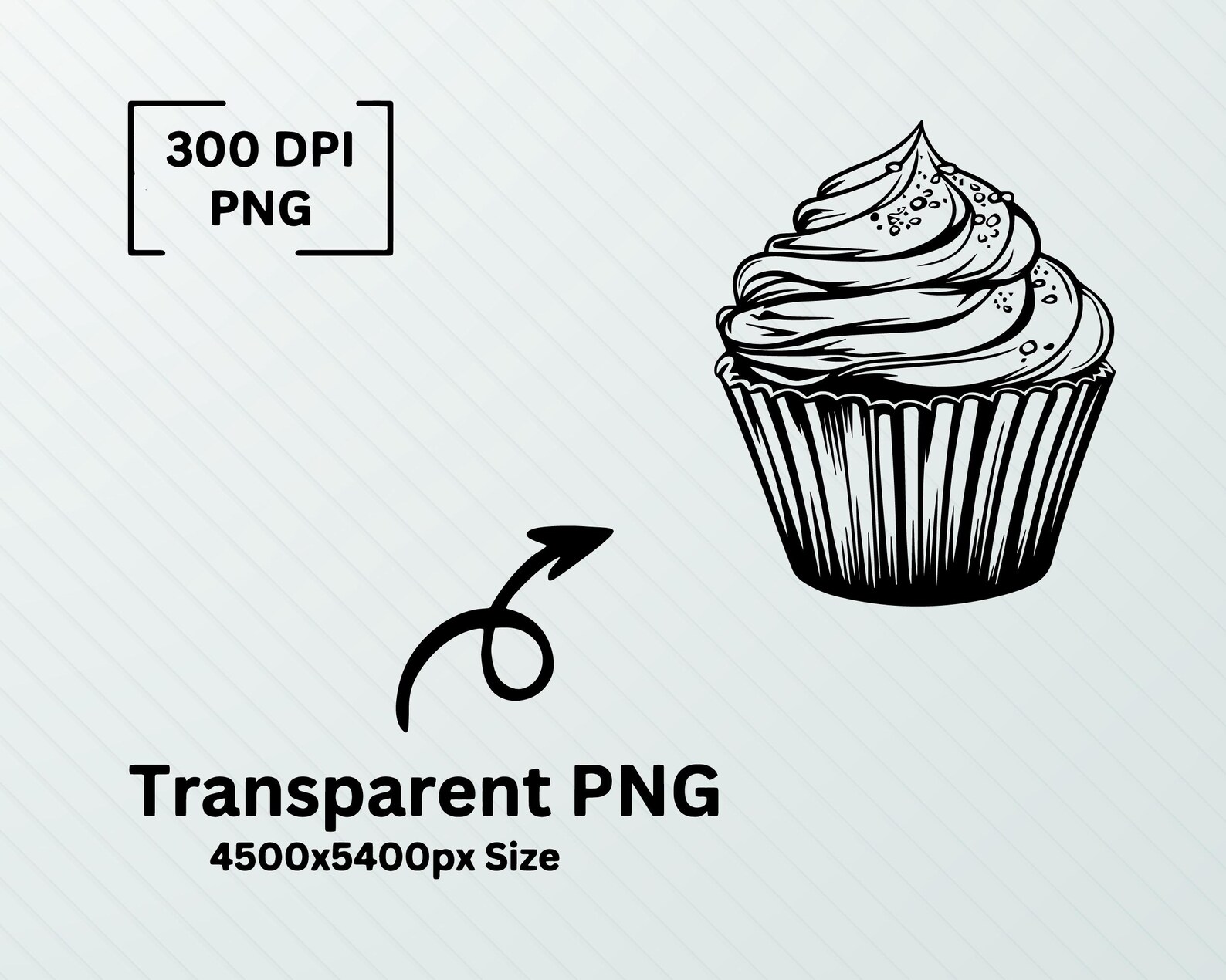 Muffin SVG PNG Bundle: Clipart Silhouette Vector Cut Files - Etsy