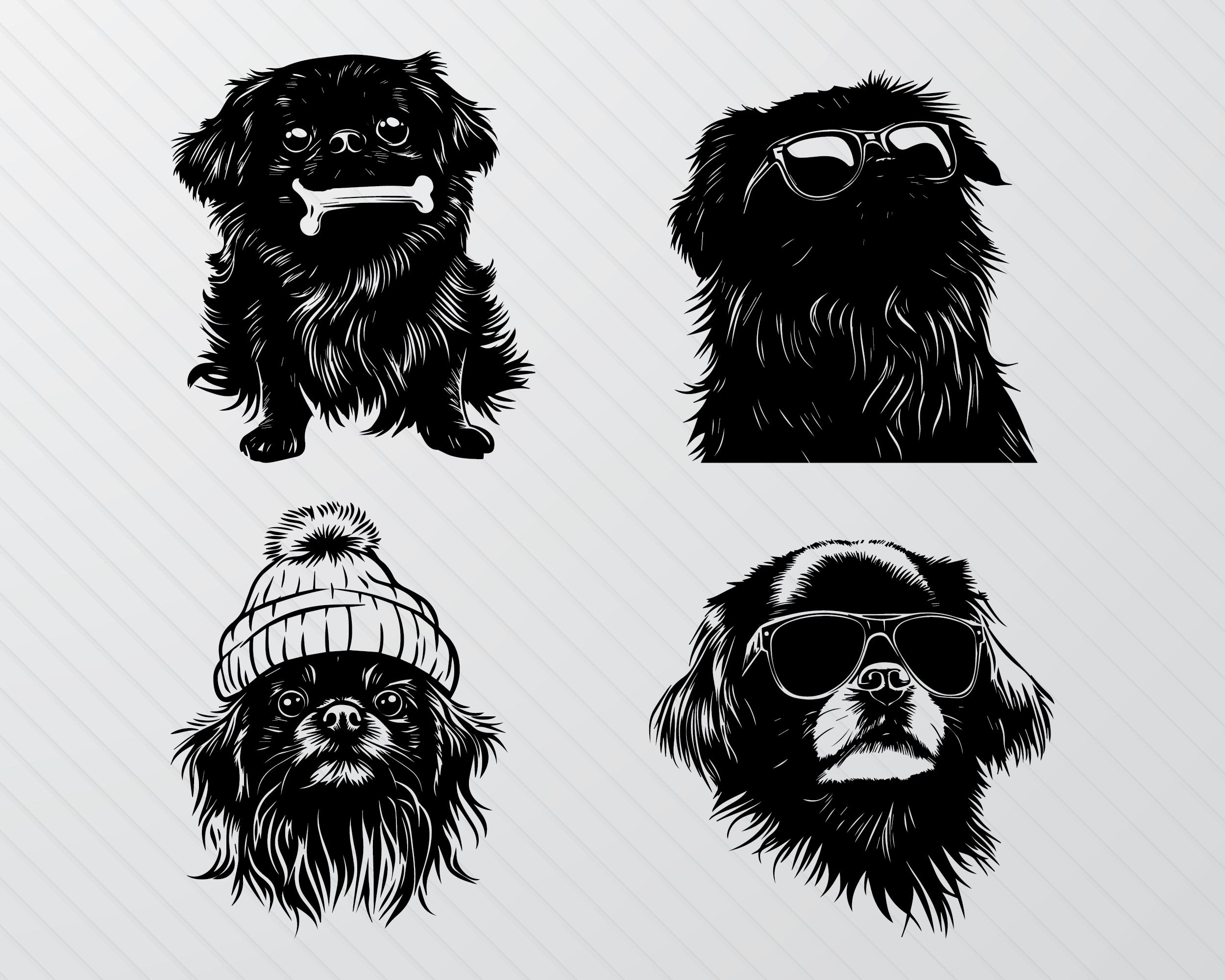 Pekingese Svg Bundle, Pekingese Dog Silhouette Cut File Cricut, Dog ...