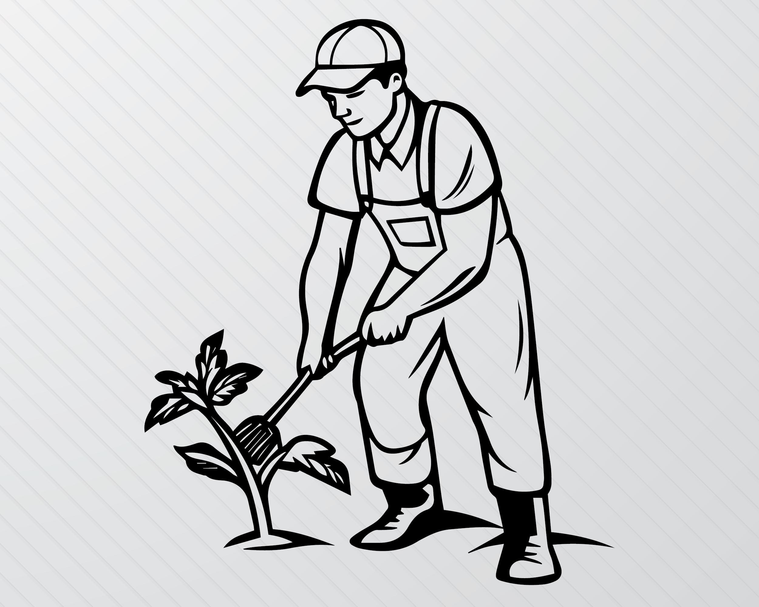 Gardening Svg Bundle, Gardening Silhouette Art Png, Planting Svg Design ...