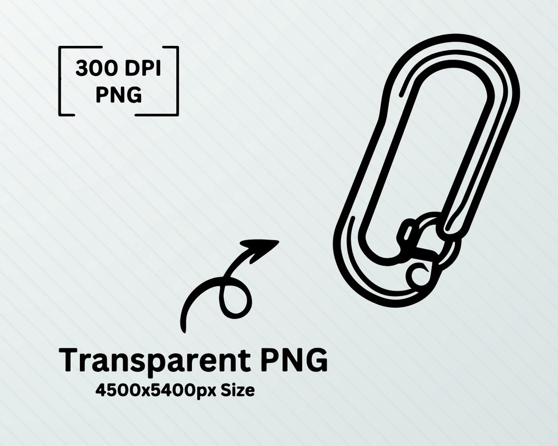 Carabiner SVG PNG Clipart: 58 Vector Art Designs (cut Files) - Etsy