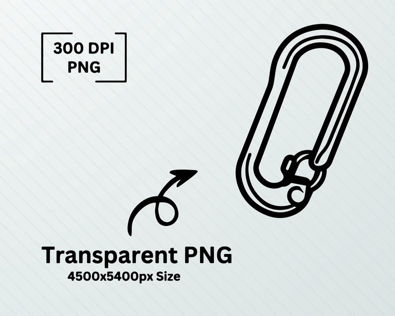Carabiner SVG PNG Clipart: 58 Vector Art Designs (cut Files) - Etsy