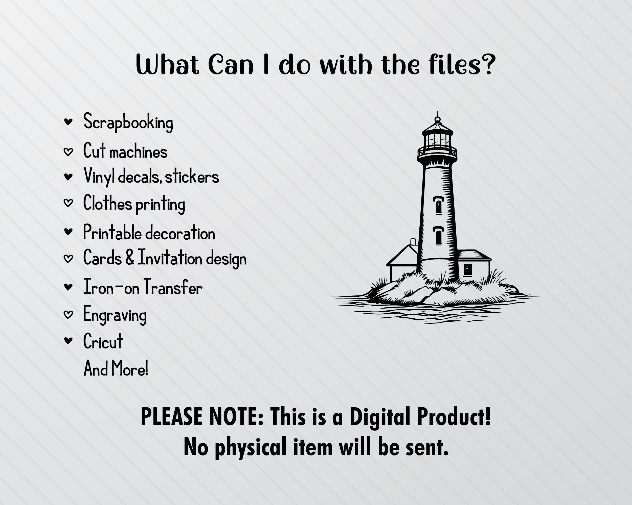 Lighthouse Silhouette Svg, Lighthouse Svg Bundle Cut File, Lighthouse ...