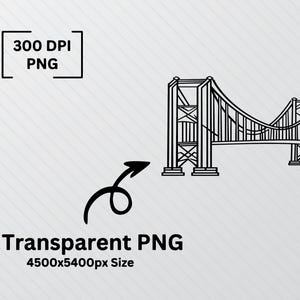 Bridge SVG Bundle: Silhouette Art, Clipart, Vector (digital Download ...