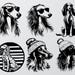 Saluki Svg Bundle, Saluki Silhouette, Dog Breeds Clipart, Saluki Figurine Decal Vector, Siu ...