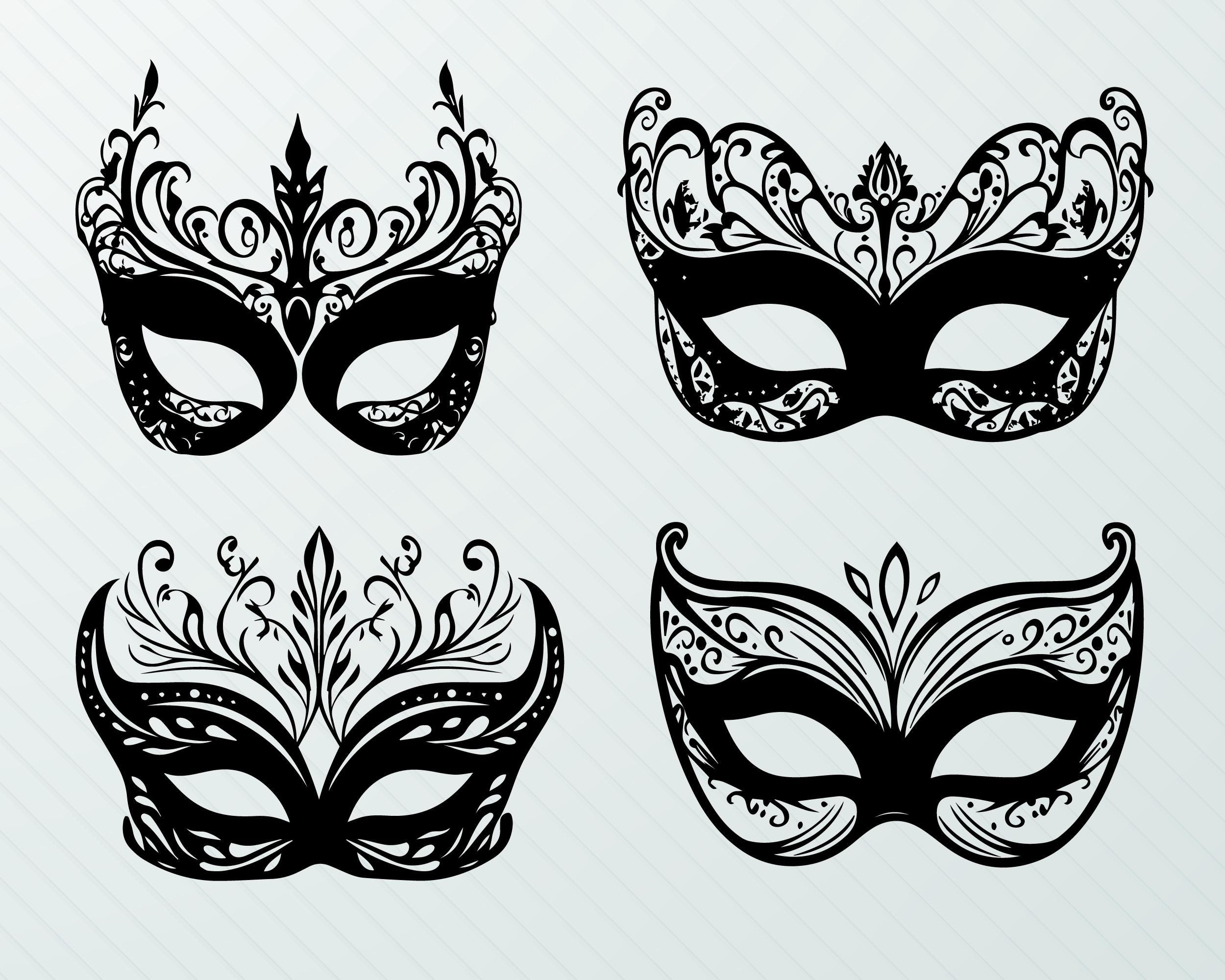 Masquerade Svg Png, Masquerade Clipart, Masquerade Silhouette, Decal ...