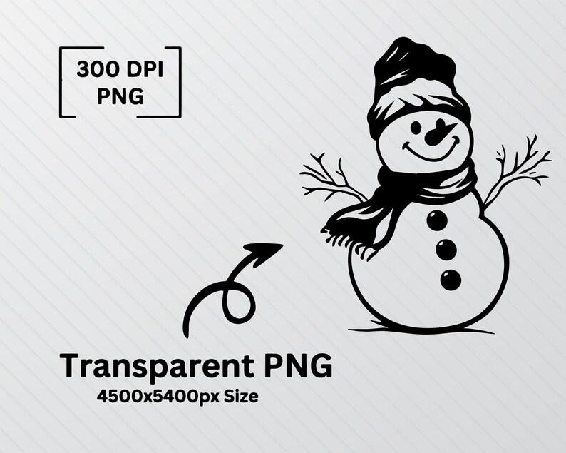 Snowman SVG Bundle: Christmas Clipart, Decal Cut Files (PNG, Vector) - Etsy