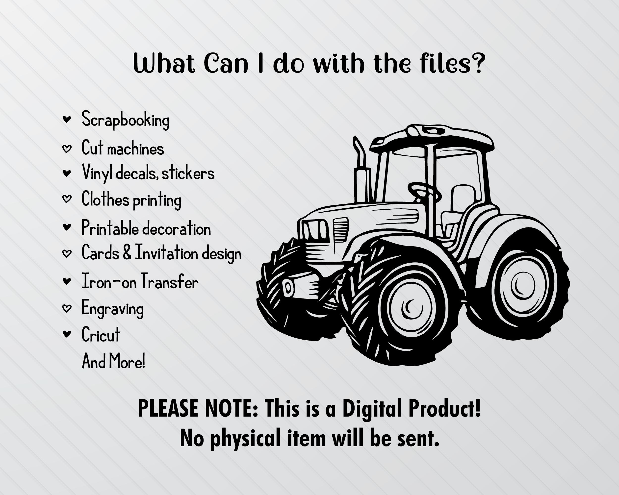 Tractor Silhouette Svg, Tractor Svg Bundle, Tractor Clipart Png ...