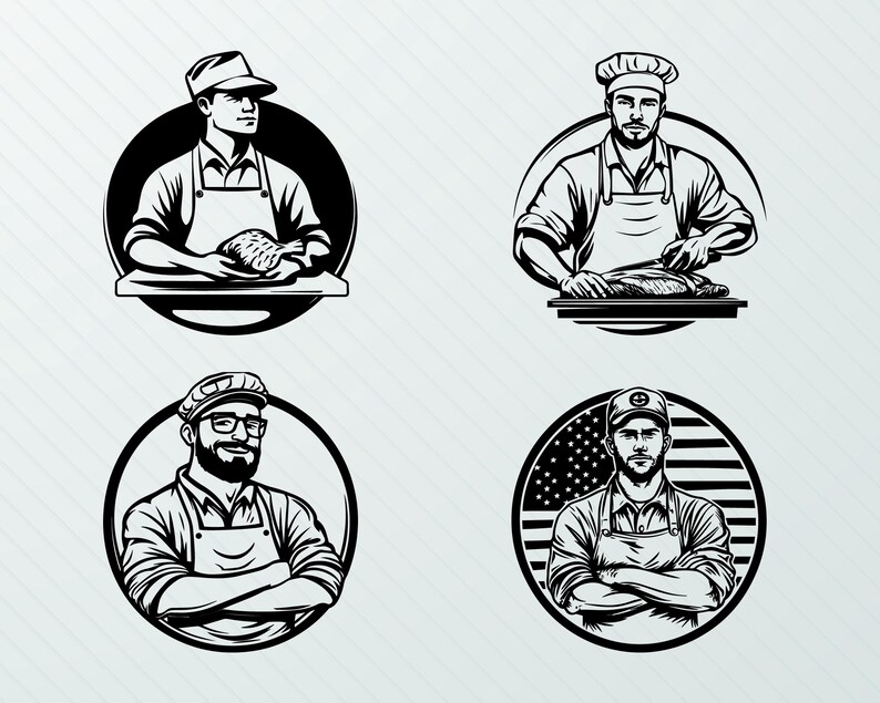 Butcher SVG PNG Clipart: Chef Tools, Meat Cuts (digital File) - Etsy