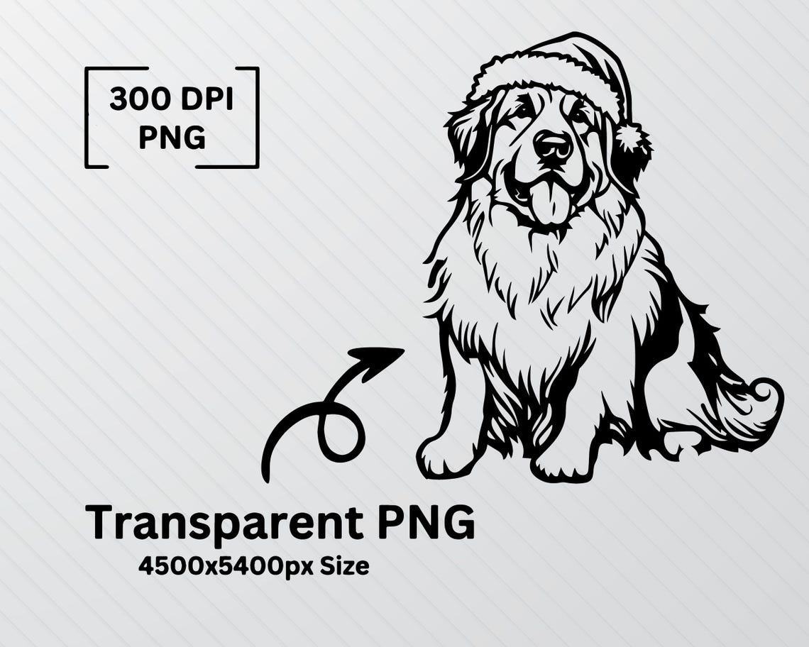 Leonberger Dog SVG Bundle: Silhouette Vector Clipart (PNG) - Etsy
