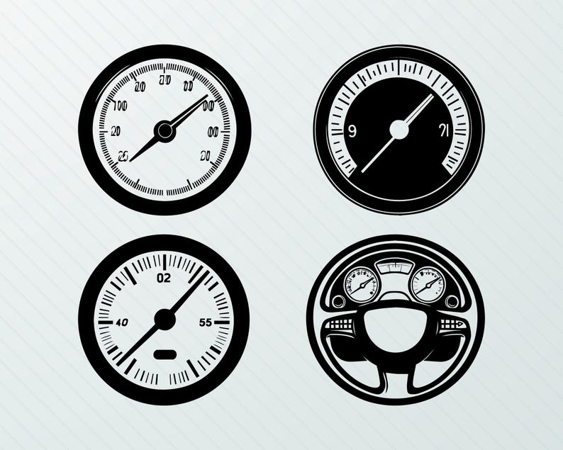 Speedometer Svg Png, Speedometer Clipart, Speedometer Silhouette ...