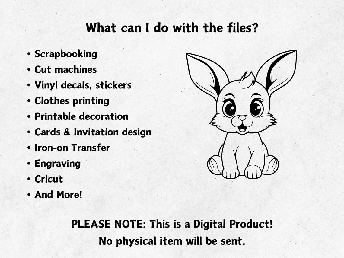 Bunny SVG Bundle, Rabbit Cut Files for Cricut, Bunny Silhouette, Bunny ...