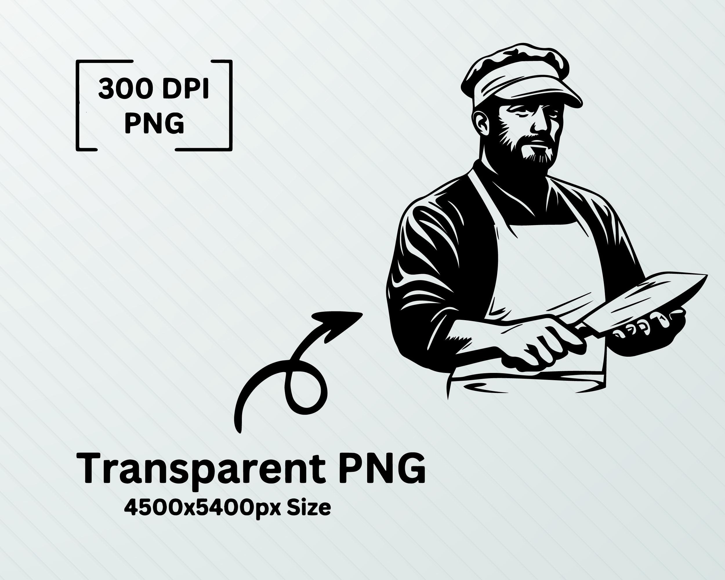 Butcher SVG PNG Clipart: Chef Tools, Meat Cuts (digital File) - Etsy