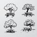 Picnic Table SVG PNG Clipart: Line Art Cut Files - Etsy
