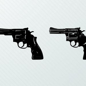 Revolver Svg Png, Revolver Clipart, Revolver Silhouette, Decal ...