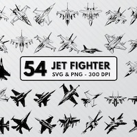 Fighter Jet Svg, Fighter Jet Png, Svg File for Cricut, Silhouette, Cut ...