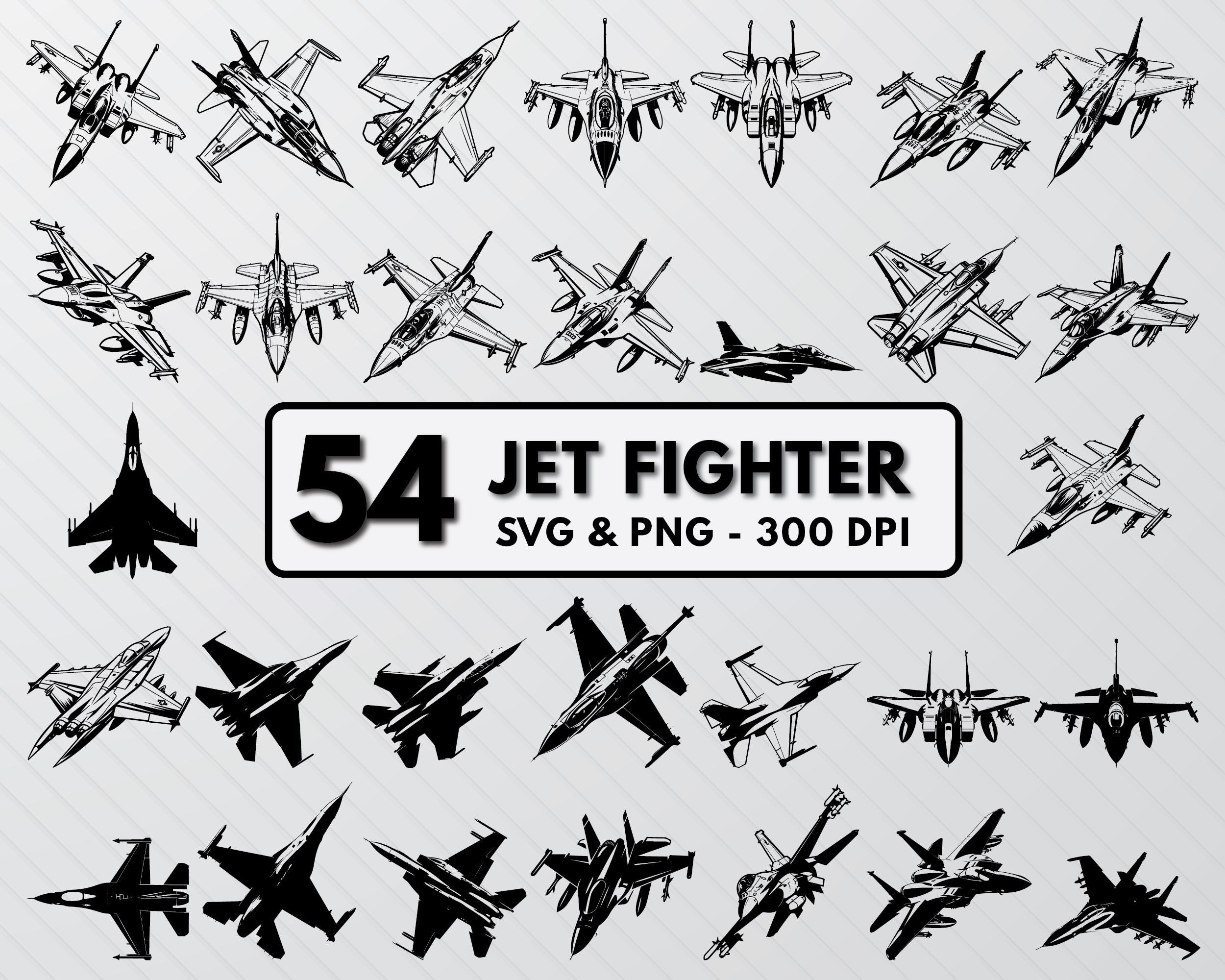 Jet Fighter Silhouette, Fighter Jet Svg Bundle, Jet Fighter Clipart ...