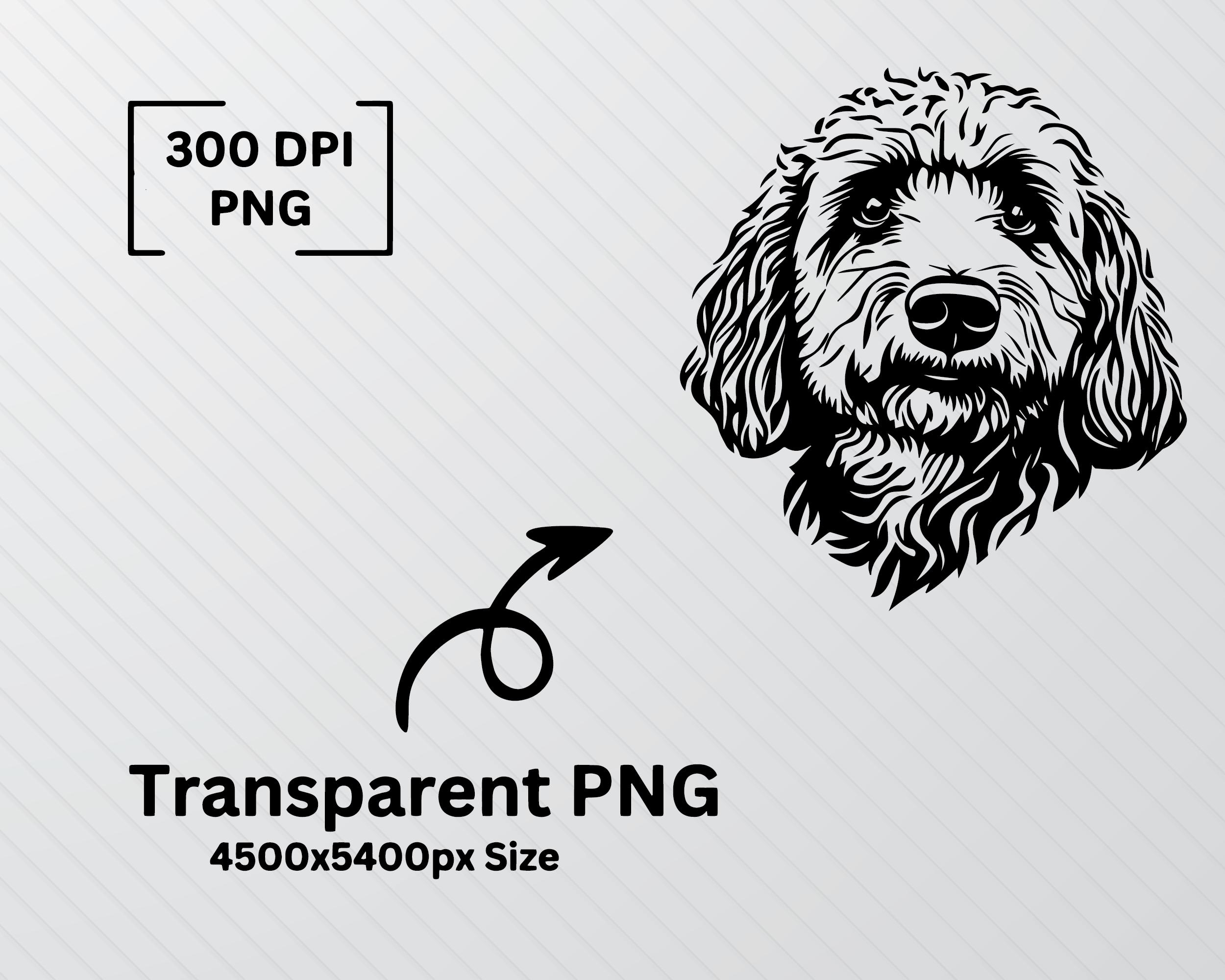 Cockapoo Dog Silhouette: SVG, PNG Clipart Bundle - Etsy