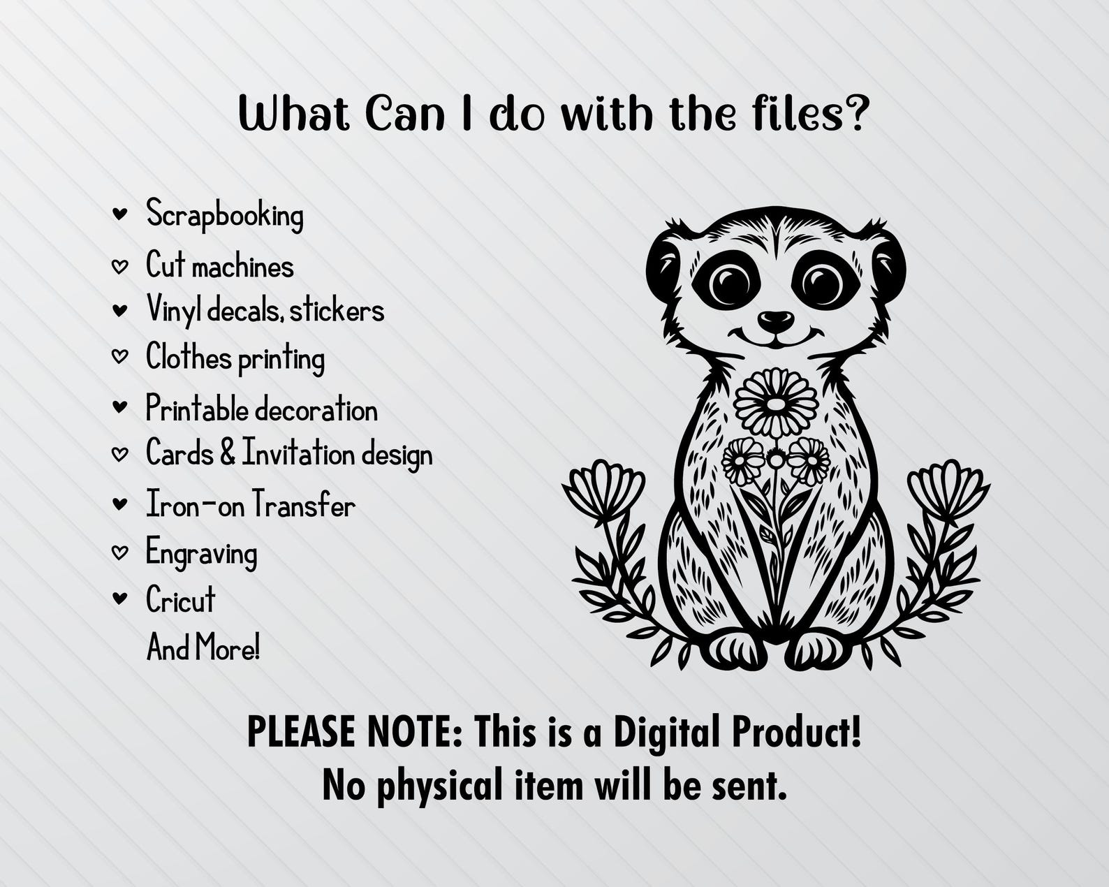 Meerkat Silhouette SVG Bundle: Animal Clipart, Decal, Vector Art (PNG ...