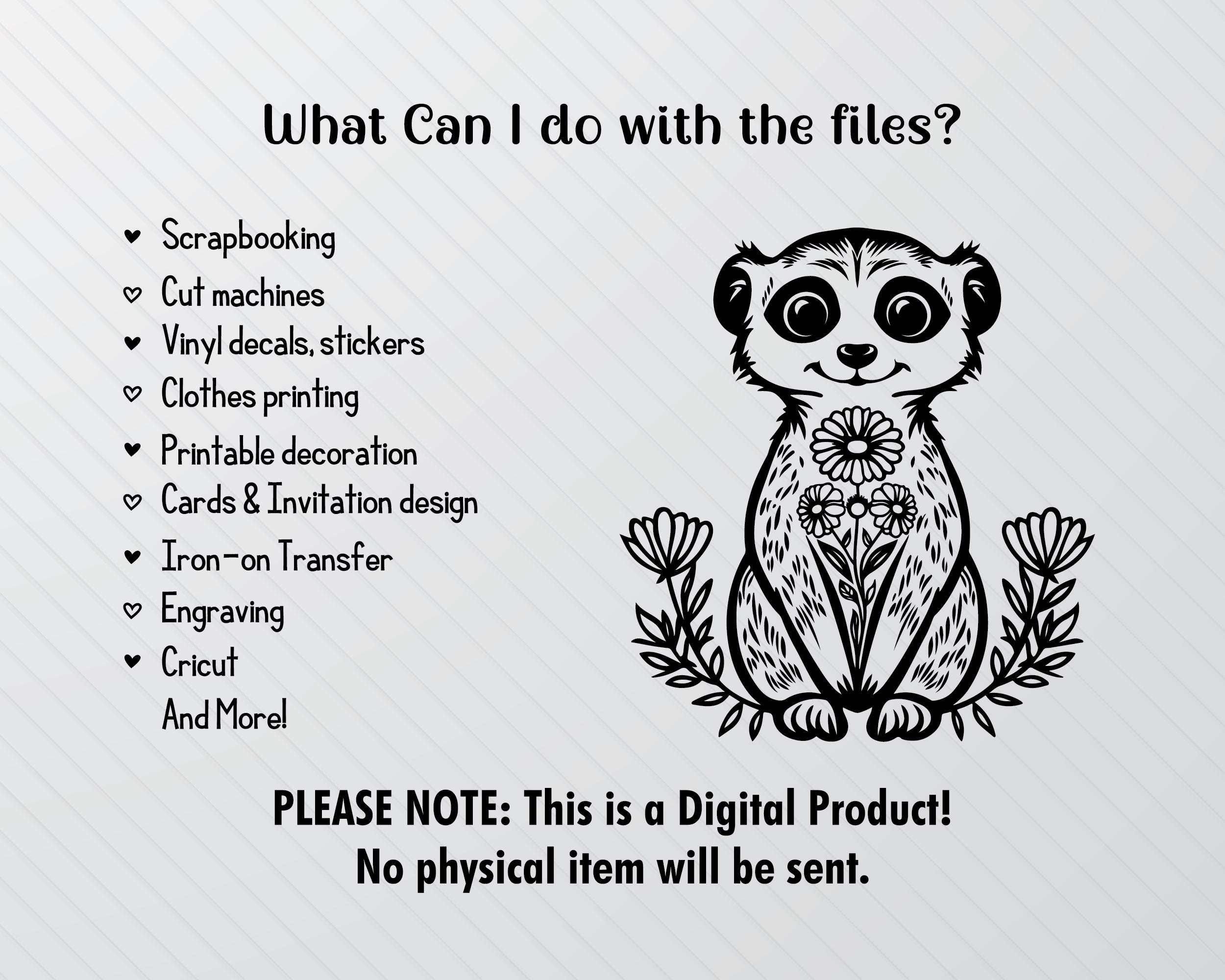 Meerkat Silhouette SVG Bundle: Animal Clipart, Decal, Vector Art (PNG ...