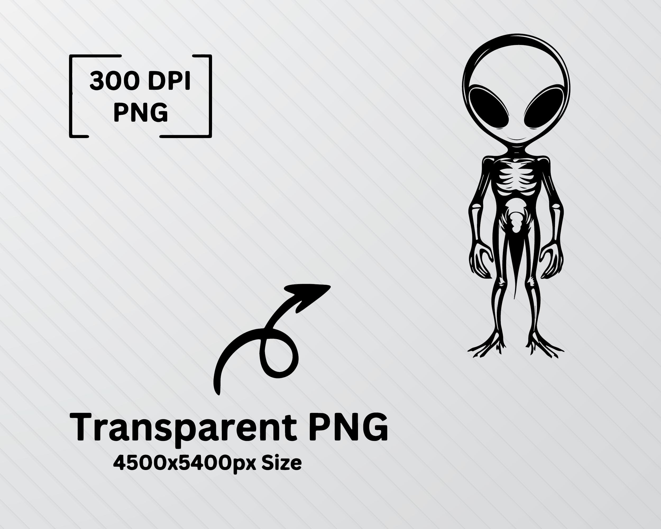 Alien UFO Silhouette, Alien Svg Bundle Cut File, Ufo Ship Clipart ...