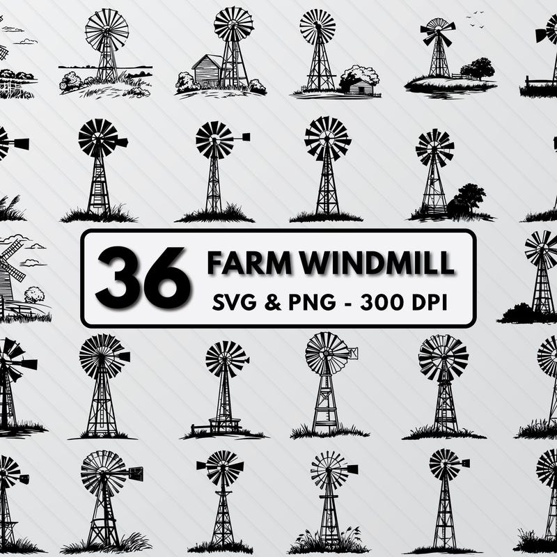 Rustic Windmill - Etsy