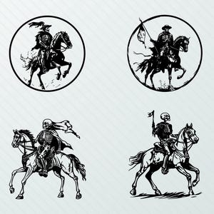 Skeleton Cavalry Svg, Skeleton Cavalry Png, Skeleton Cavalry Clipart ...
